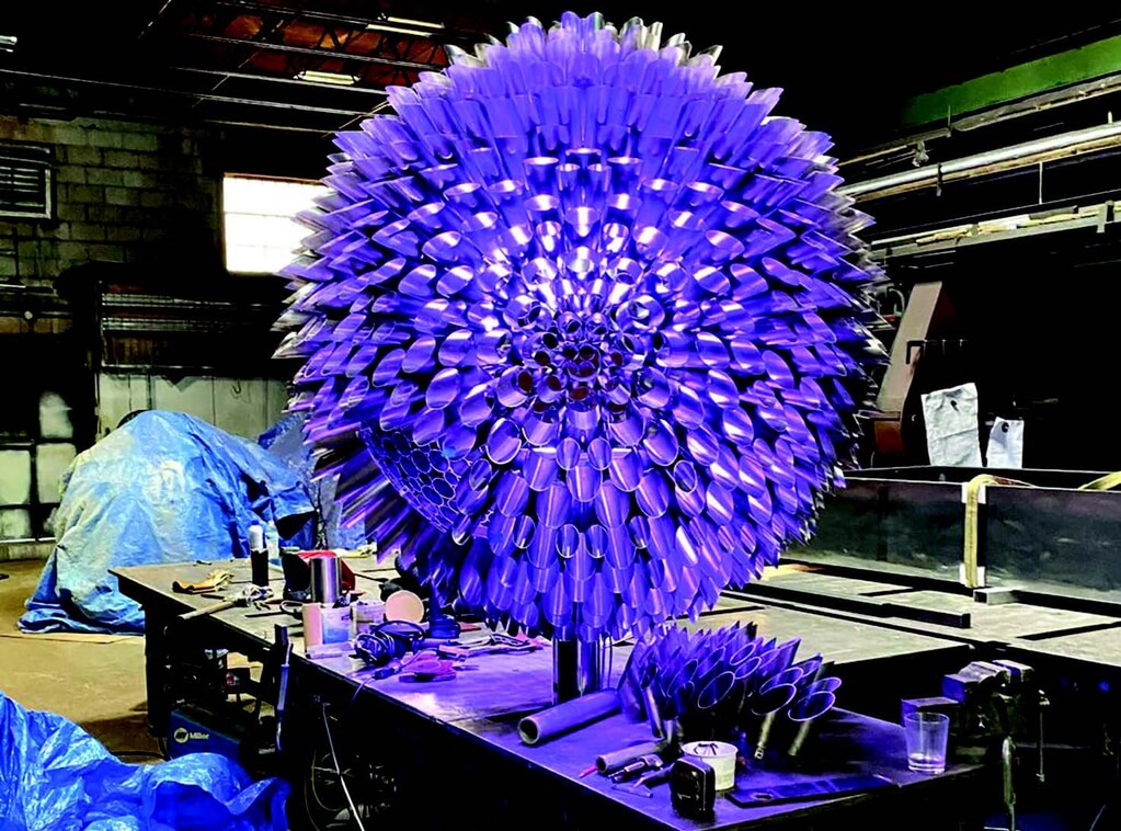 Worlds collide: beautiful flowers of stainless steel - Stainless Steel ...